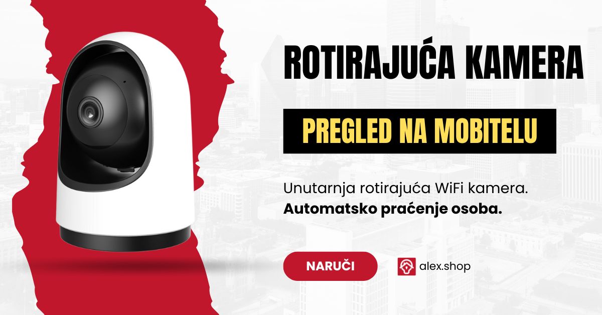 Alex E2 - unutarnja rotirajuća WiFi kamera | alex.shop